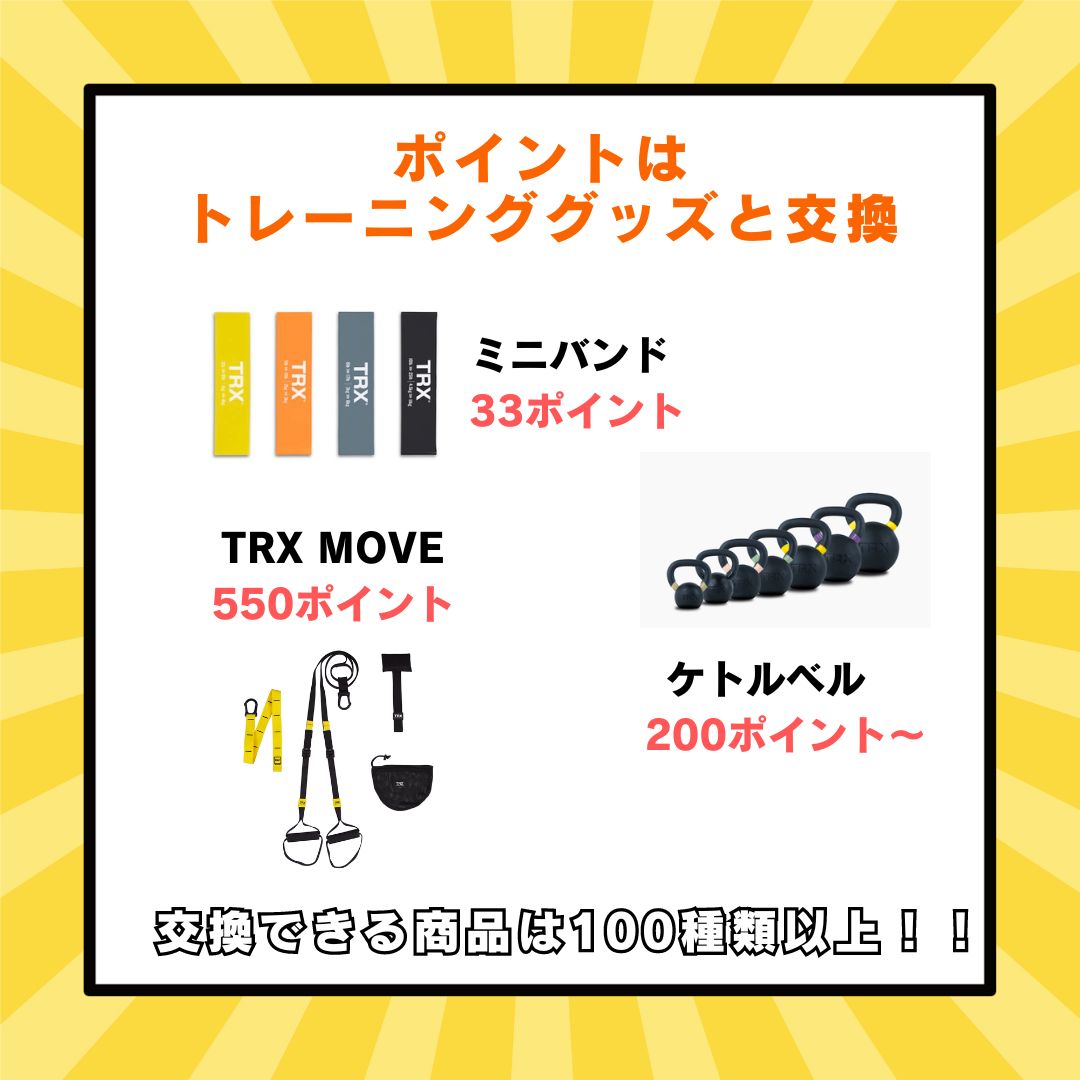 ポイントサービス始まります | arch gym / 運動初心者専門のパーソナルジム